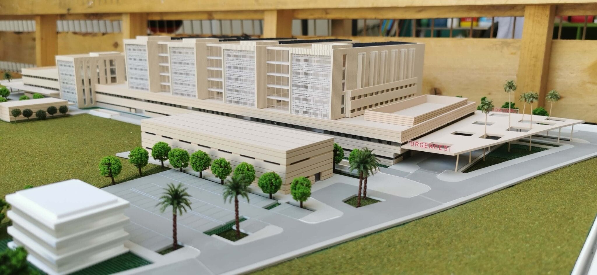 Architectural Model Hospital Senegal - IA Manufacturing